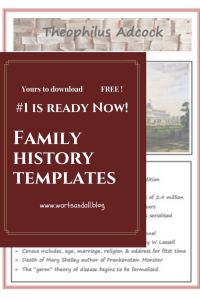 Writing Family History Templates – Warts And All